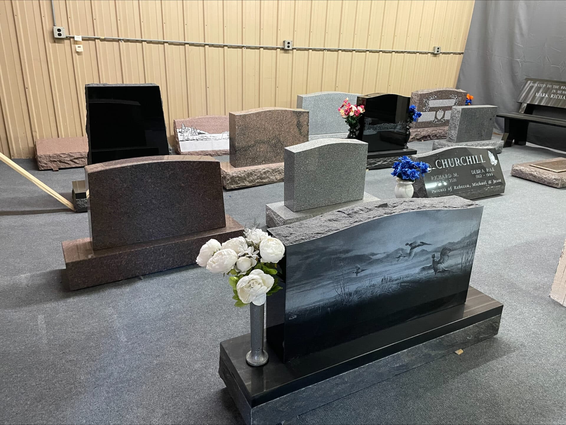 Cemetery Memorials - Sunburst Memorials